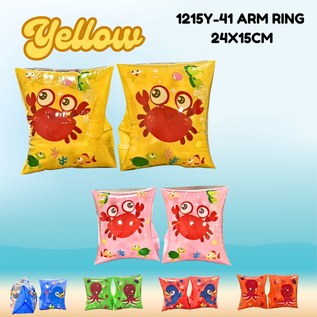 Happy Campers Inflatable Baby Floats Safety Float Swim Arm Floater ...