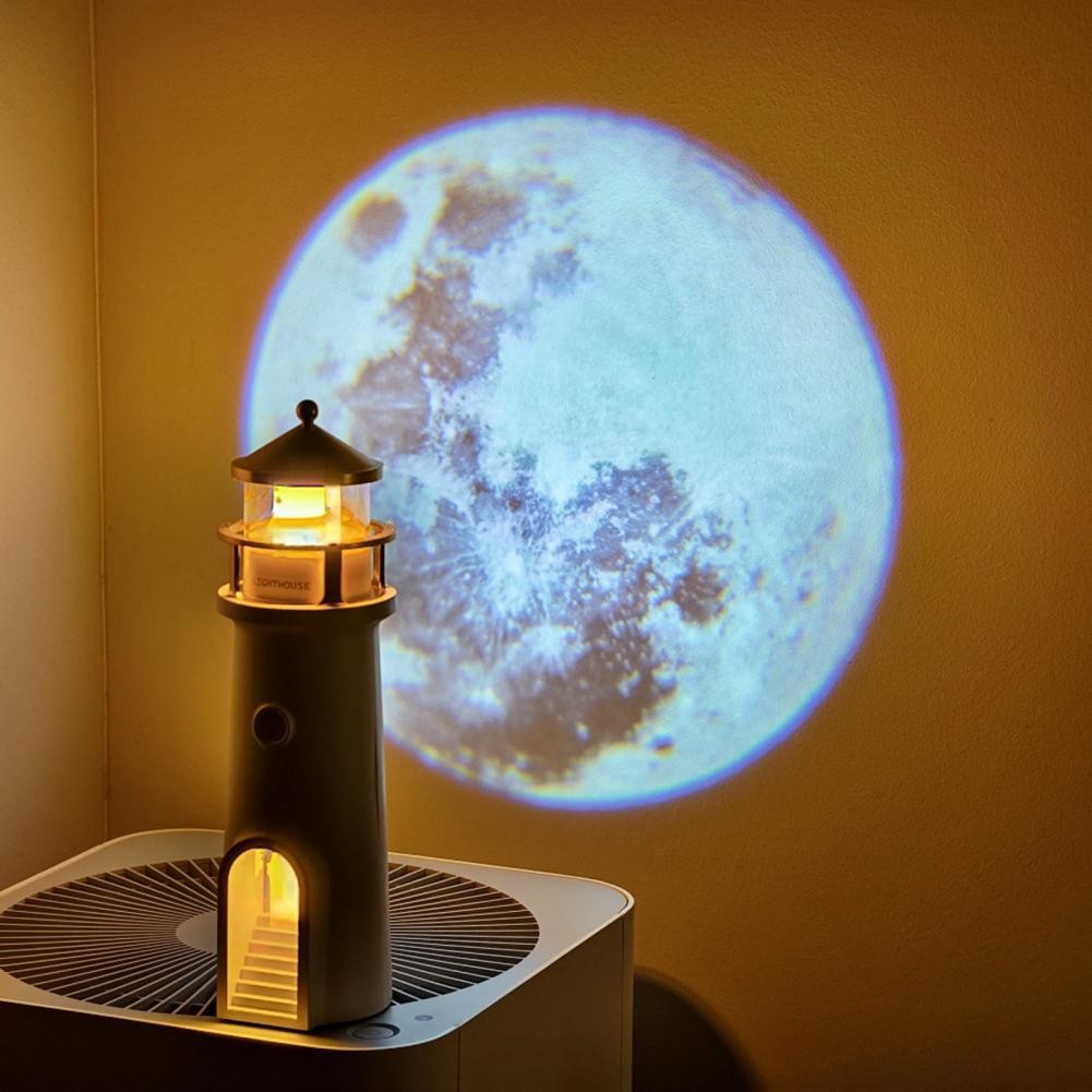 Relaxation Night Light with Remote Control Moonlight Projection Lamp ...