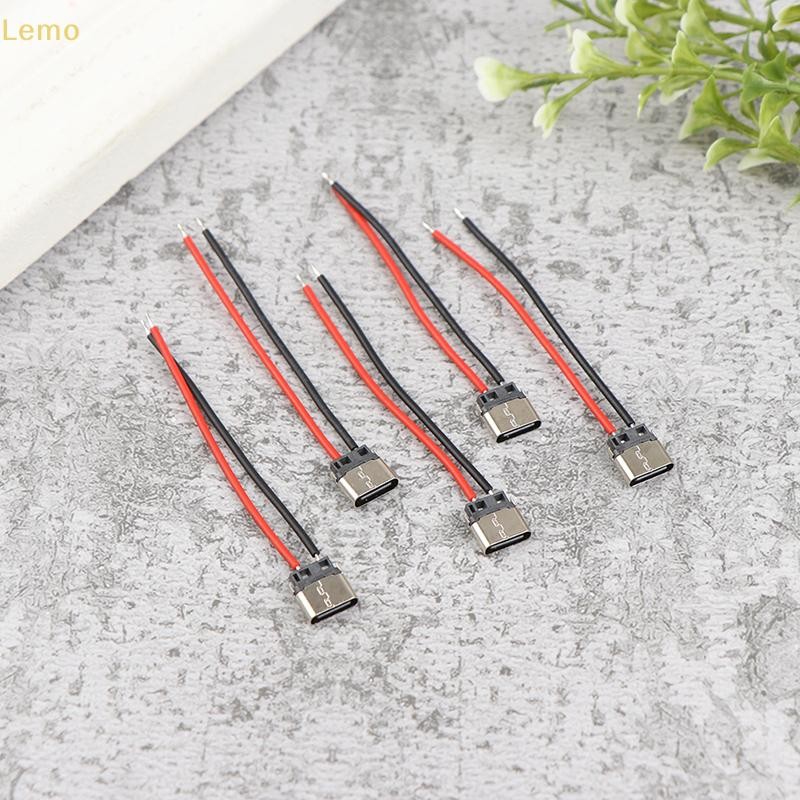 [Lemo] Type-C 2pin soldered female base with wire typec female 3A high ...