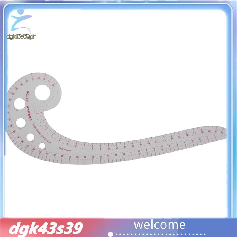 [Pretty] SODIAL(R) 11.8" Long Comma Shaped Plastic Transparent French ...