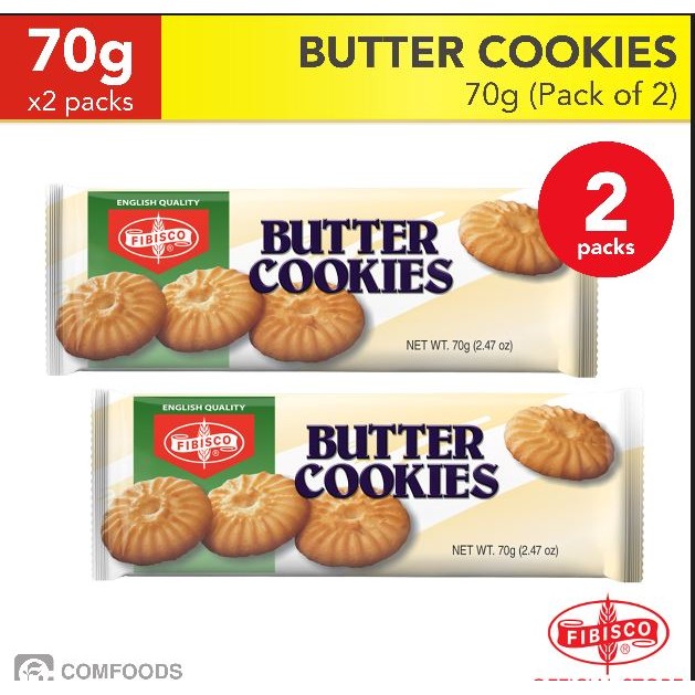 FIBISCO Butter Cookies 70g | Shopee Philippines