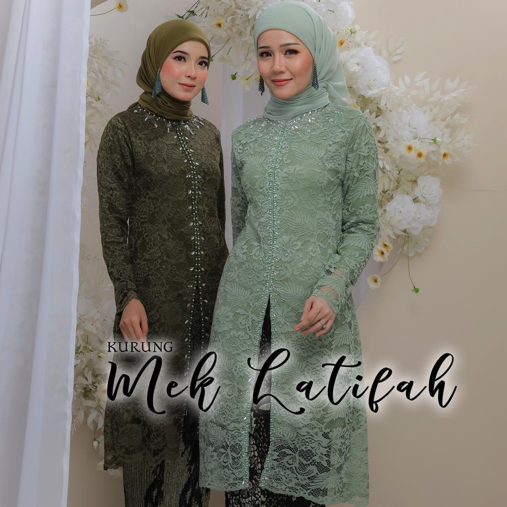TUNIKMY KURUNG MEK LATIFAH EXCLUSIVE LACE LABUCI BAJU RAYA VIRAL 2024 ...