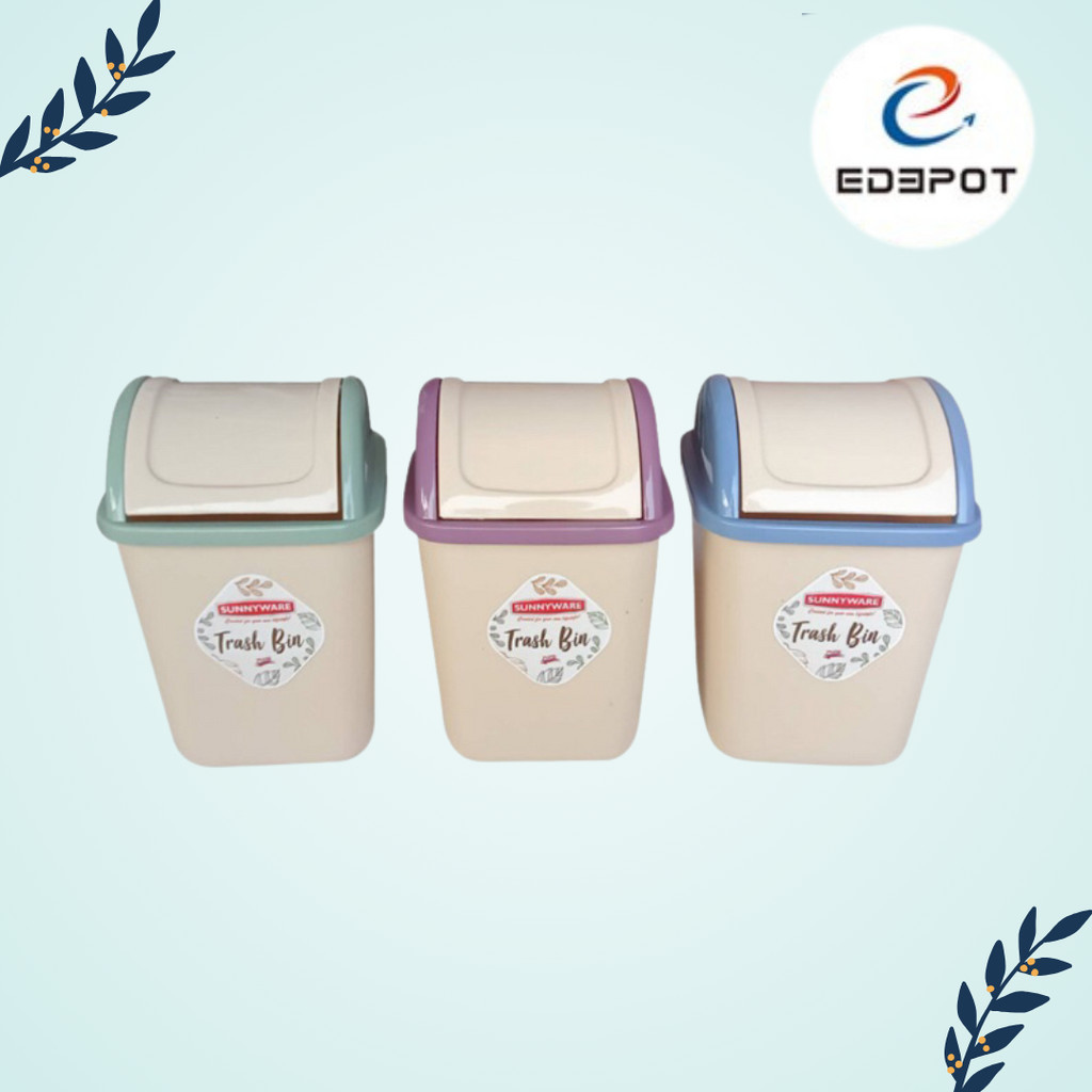 Edepot Sunnyware Aesthetic Mini Trash Bin 4.8L waste bin trash can #230 ...