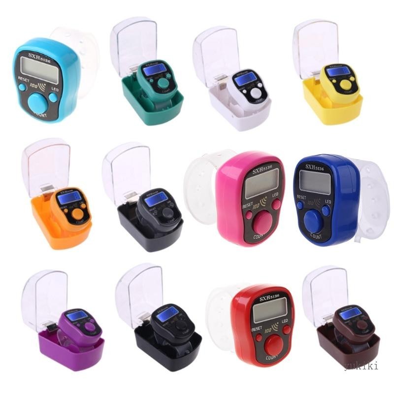 Kiki Hand Tally Counter Finger Counter Clickers Resettable Lap Counter ...