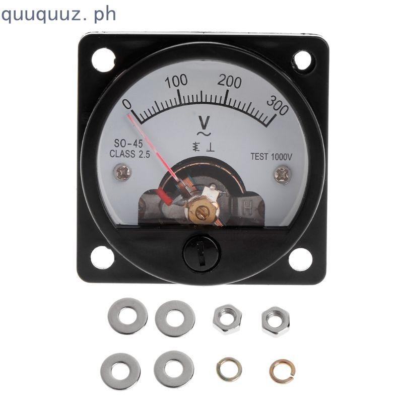 QUU SO-45 AC 0-300V Analog Dial Panel Meter Voltmeter Gauge for ...