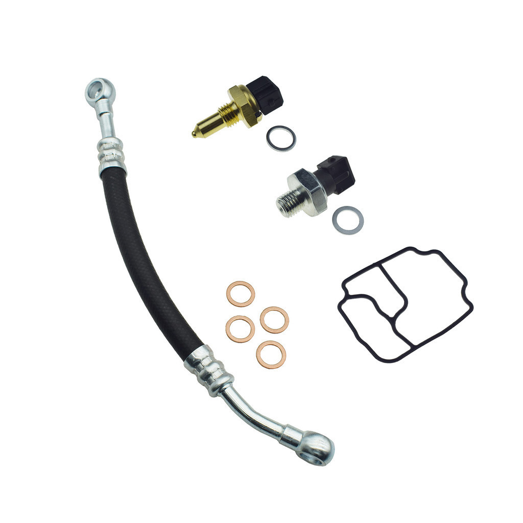 Engine Oil Filter Housing Gasket Oil Pressure Switch Sensor Kit For BMW ...