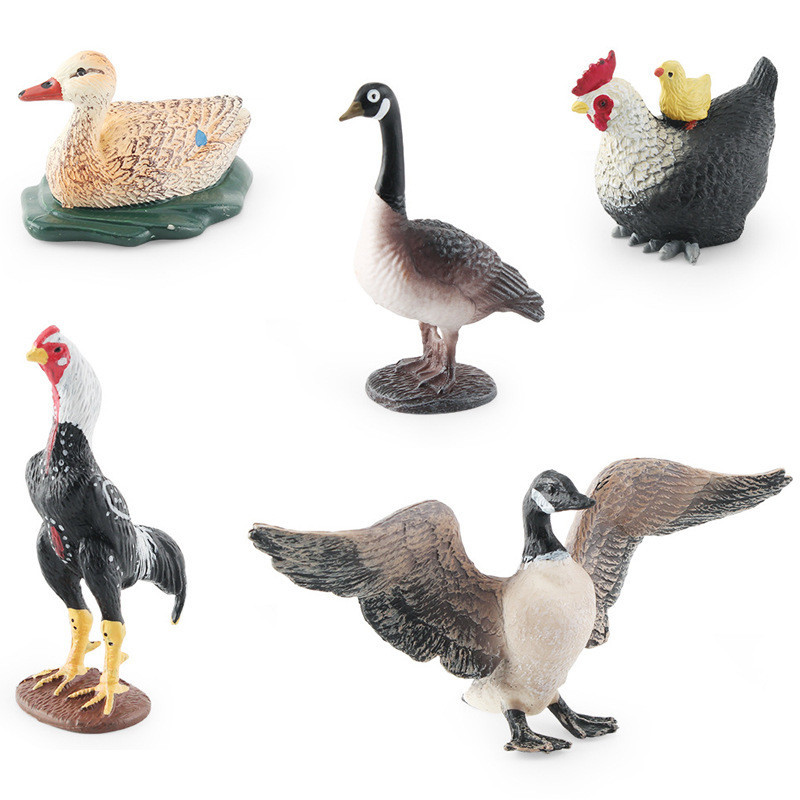 Simulation Mother Duck Cockfighting Hen Back Chicken Canadian Goose ...