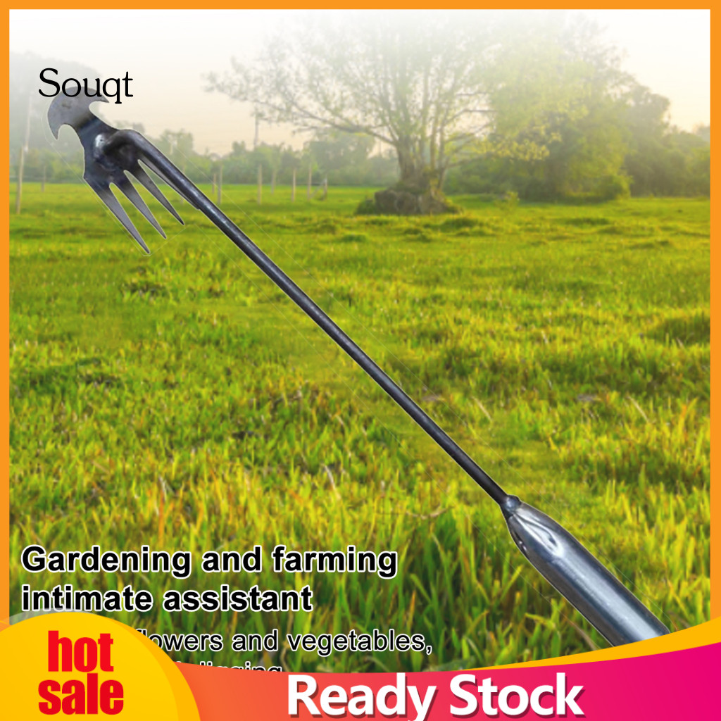 Garden Weeder Heavy-duty Weed Elimination Device Long Handle Metal Hand ...