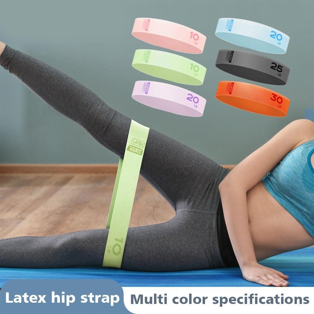 Yoga Latex Tension Belt Hip Lift Leg Tension Ring Fitness Plastic Leg ...