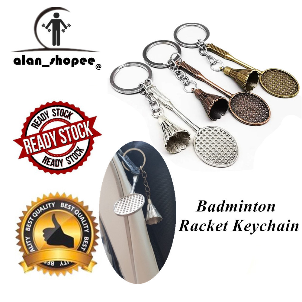 Badminton Racket Keychain Personalized Keychain Badminton Ball Pendant ...