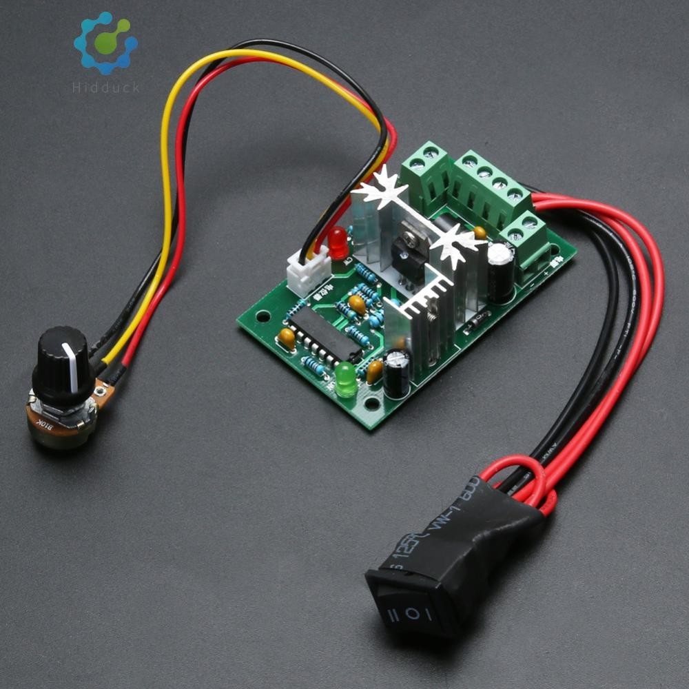 10V12V24V30V 120W Volt DC Motor Speed Controller Reversible PWM Control ...
