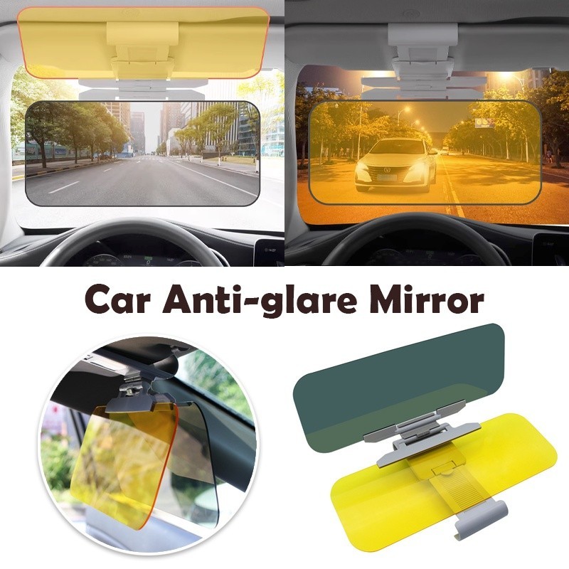 2in1 Car Sun Visor Anti-Glare Mirror Multifunctional Blocking Sunlight ...