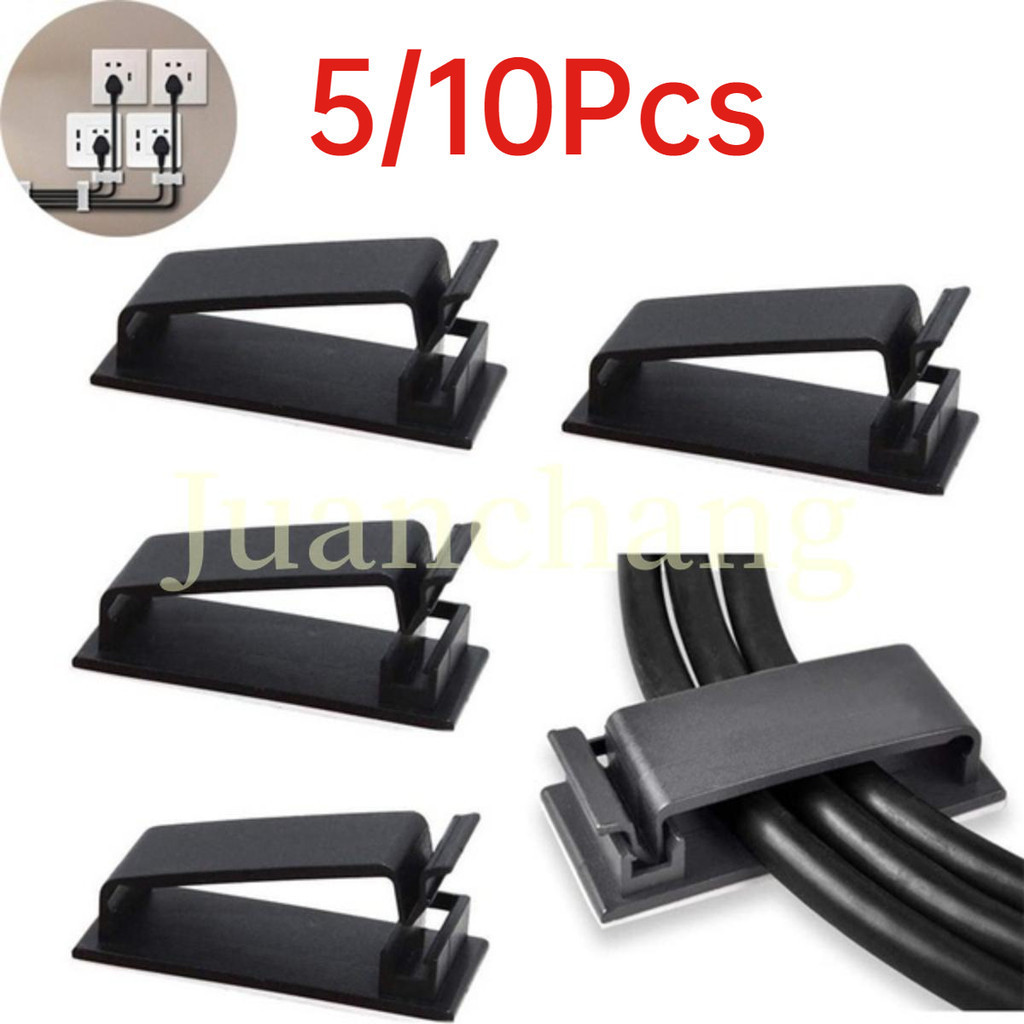 5/10Pcs Universal Larger Self-Adhesive Adjustable Cable Clips Cable ...
