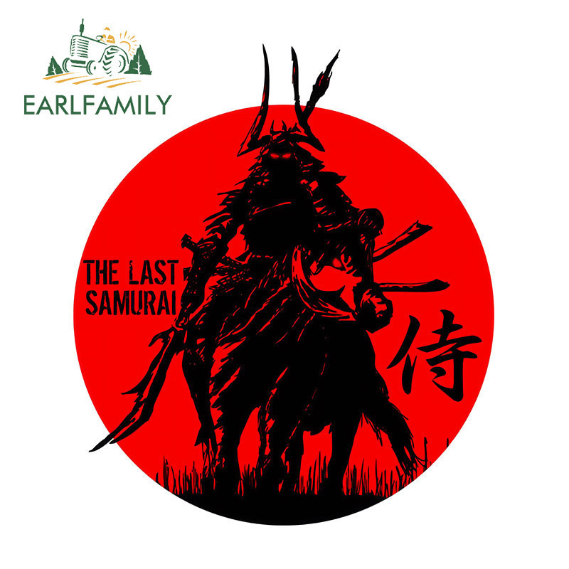 EARLFAMILY 13cm Samurai Car Sticker Rearview Mirror Motorcycle Air ...