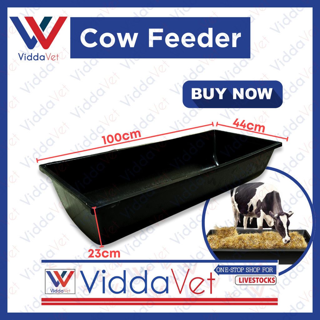 Viddavet Cow Plastic Feeder farm animals | Shopee Philippines