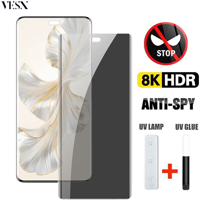 Matte Anti-Spy Privacy UV Tempered Glass Screen Protector For Honor 300 ...