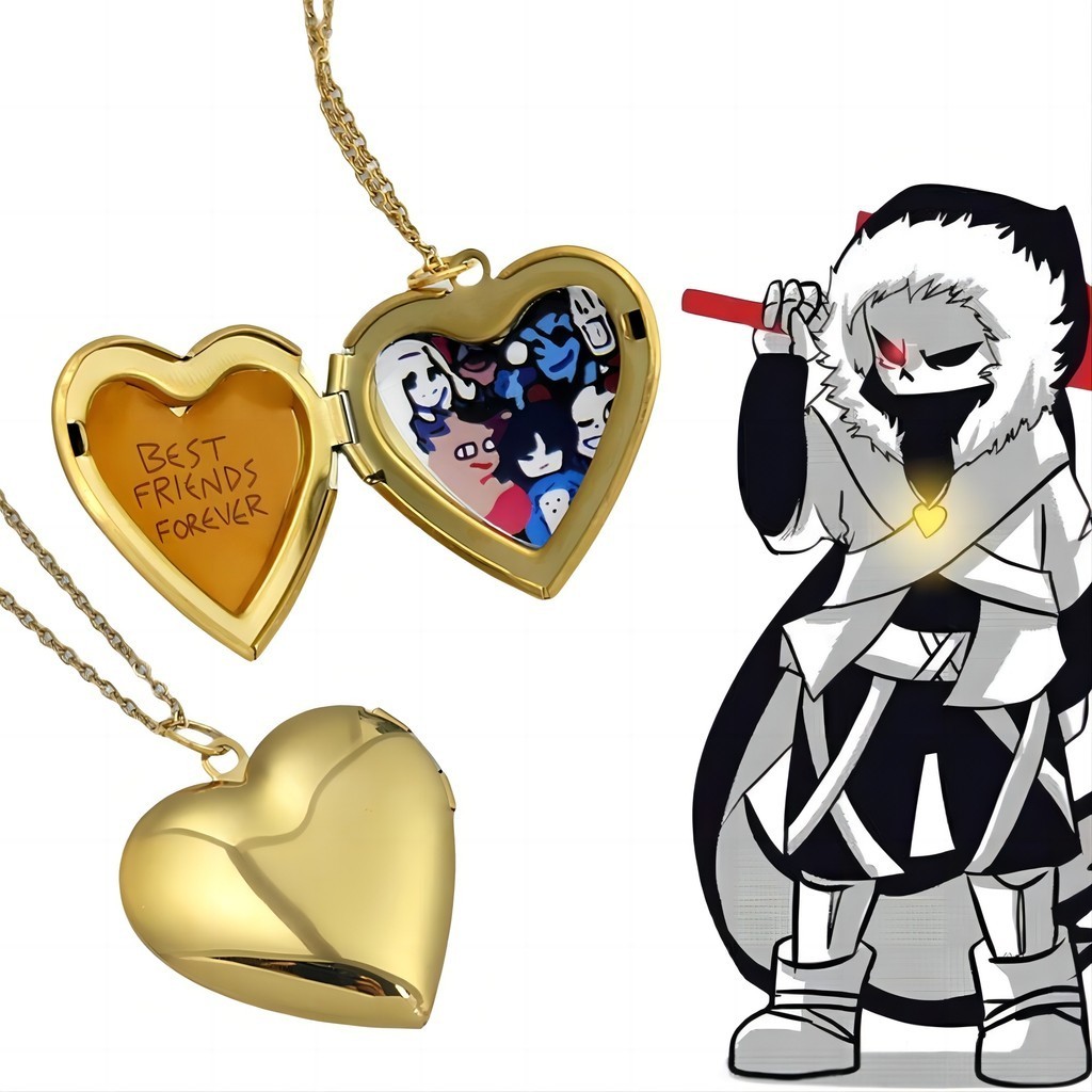 Anime Cartoon Game UNDERTALE Sans Cosplay Necklace Unisex Metal Family ...