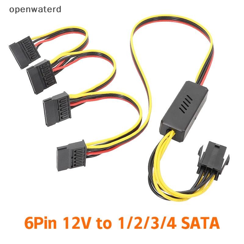 [OP] 8PIN/6PIN To Sata Hard Power Supply Adapter Connector Cable 12V To ...