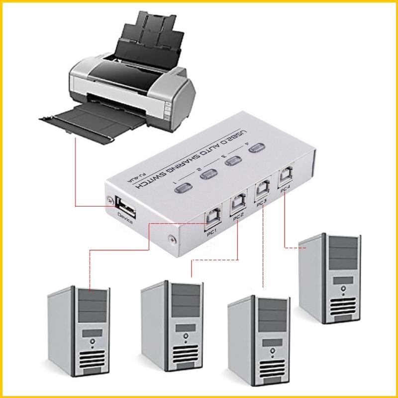 UTAK 2 4 Port USB2 0 Splitter for Printer Sharing Printer Sharing ...