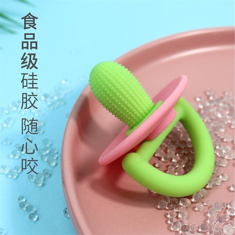 Baby Anti-Eating Hand Teether Non-Sticky Hair Can Bite Molar Stick Four ...