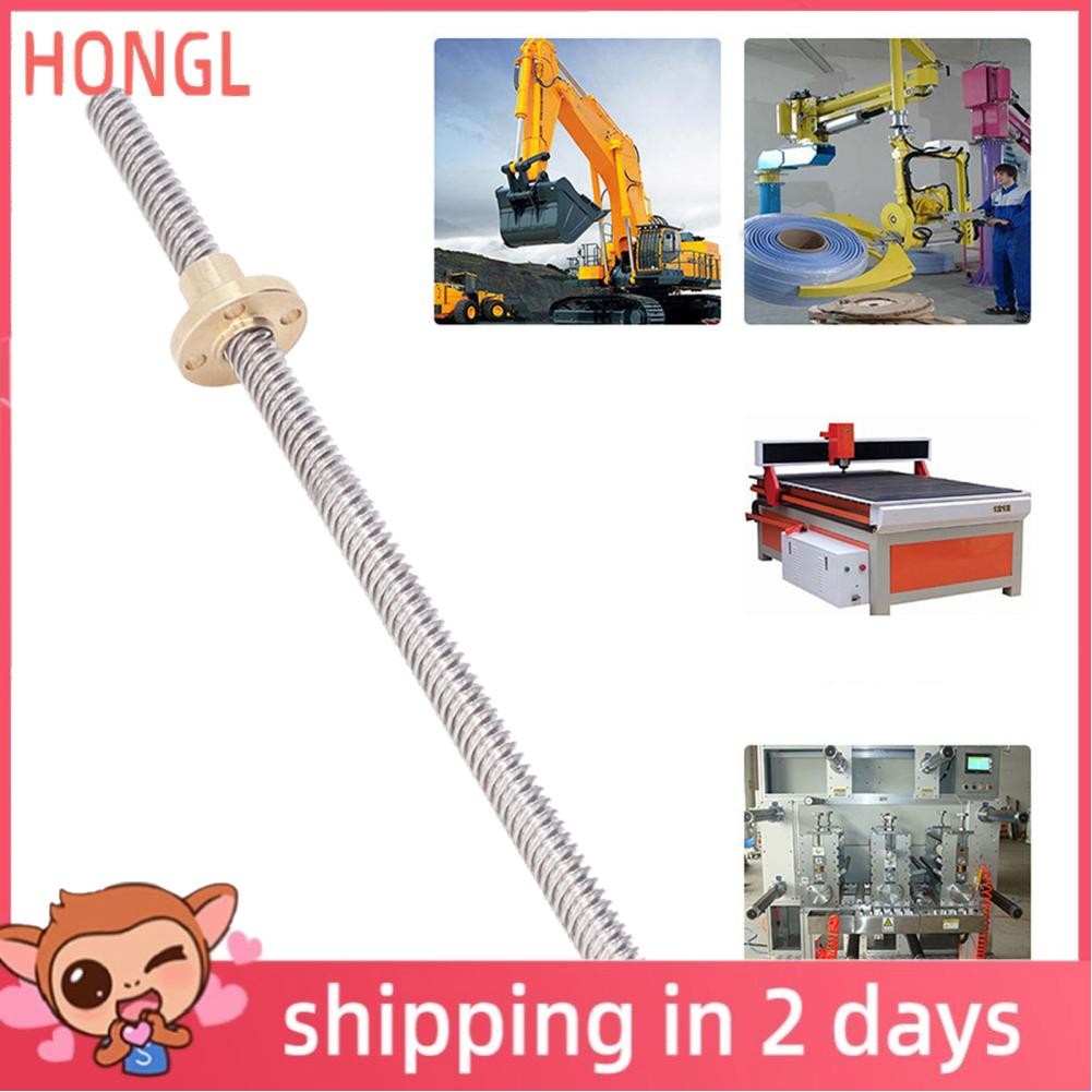 Honglai 3D Printer T8x8 Screw 5 Set Accurate Low Noise Trapezoidal Brass Nut High Tensile ...