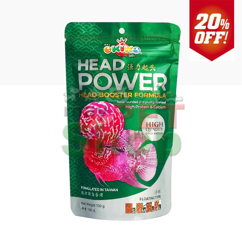 Okiko Head Power Head Booster Formula Flower Horn Fish Food - 100g ...