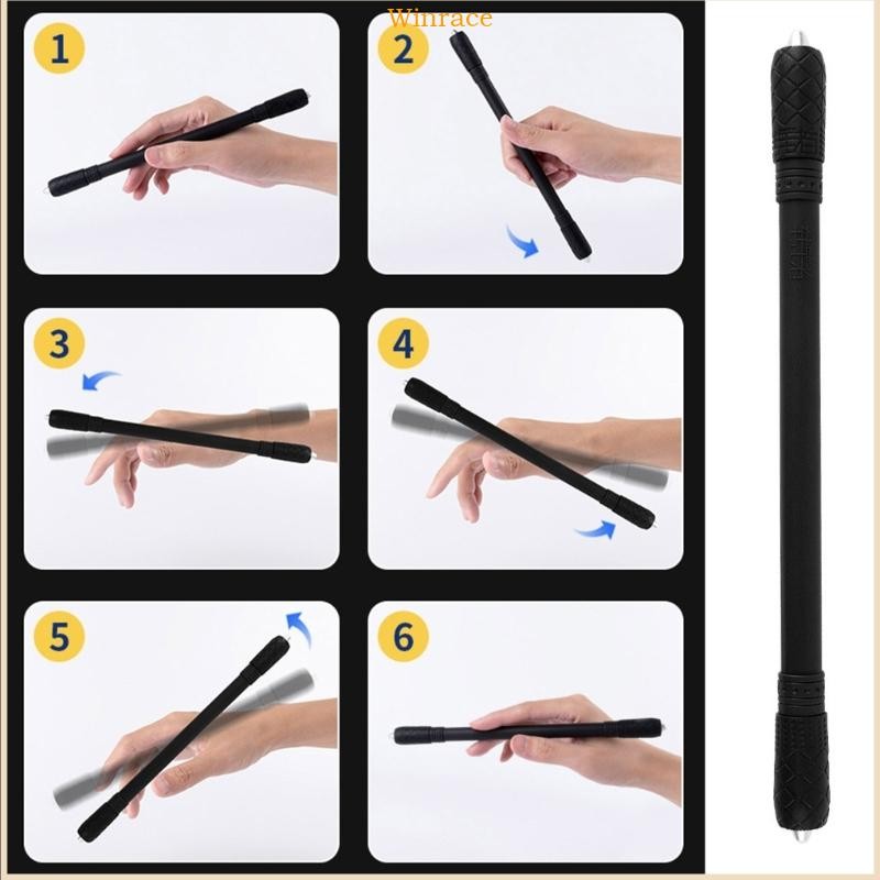 WRC Funny Rotating Pen Rolling Finger Pen Drop Resistant Pen Refill ...