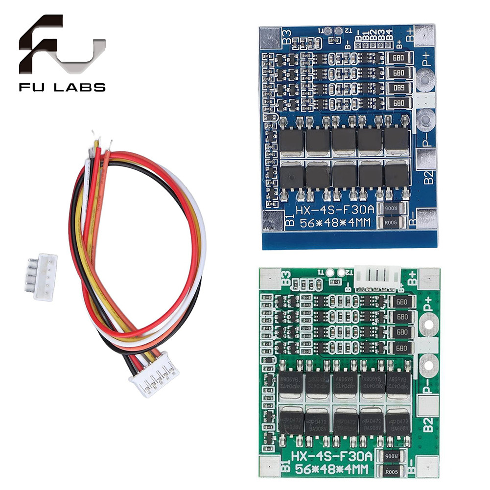 4S 30A 14.8V Li-ion Lithium 18650 Battery BMS Packs PCB Protection ...