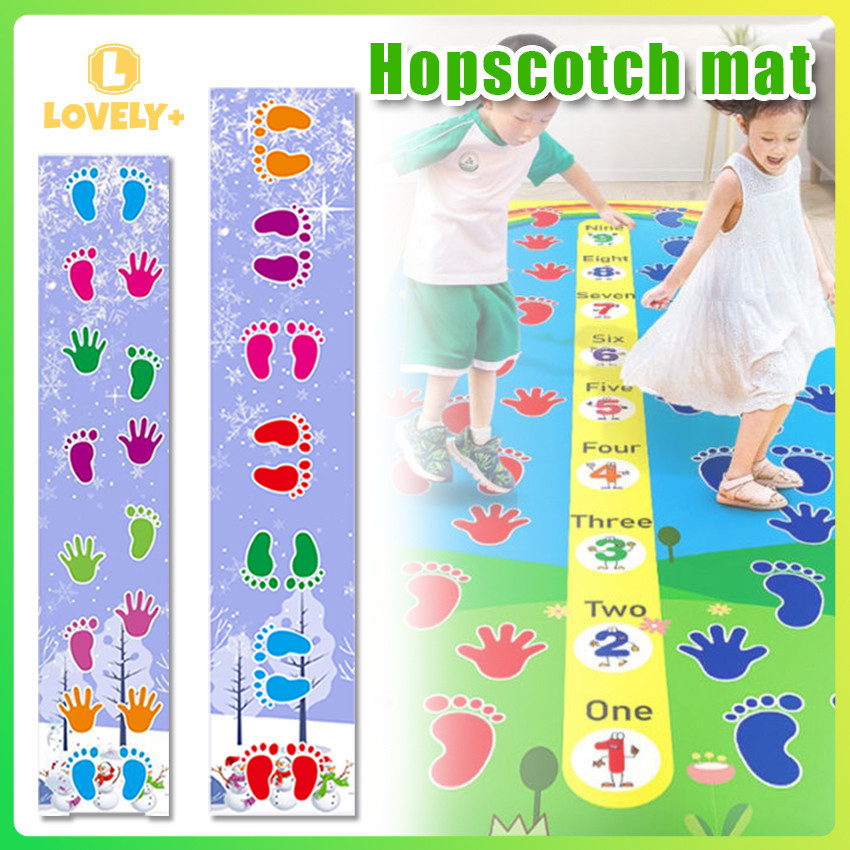 Jumping Carpet for Kids Outdoor Games Hopscotch Mat Hands And Feet Game ...