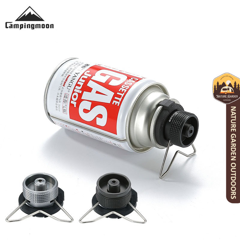 CAMPINGMOON Butane Gas Converter Adapter Nozzle to Screw Type Adaptor ...