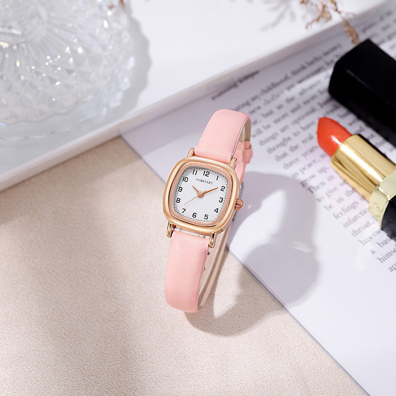 Designer Women's Square Watch Minimalist Retro Style Small Quartz ...