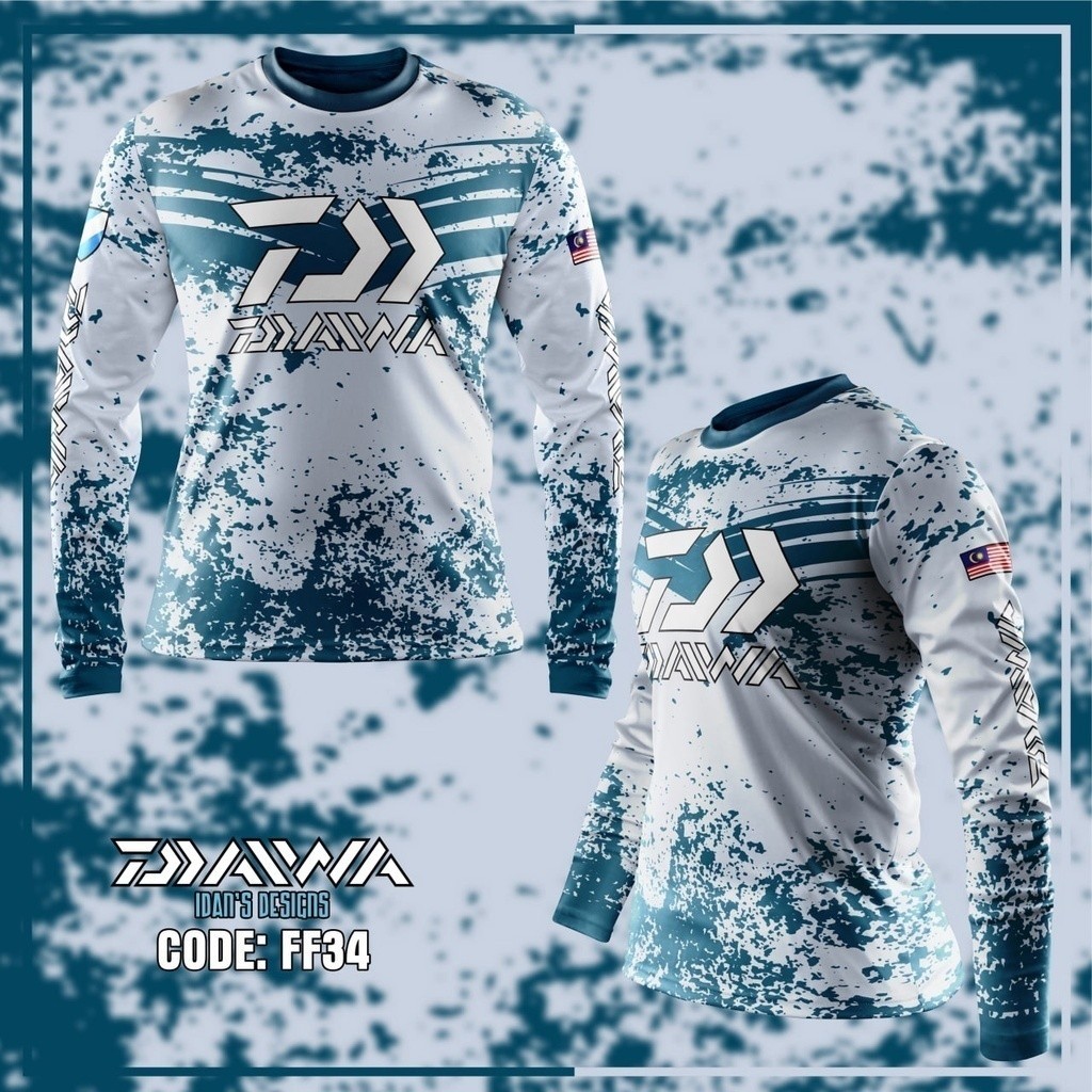 DAIWA FISHING JERSY Men Top Outfit Baju Pancing DAIWA (PRE ORDER) IDANS ...