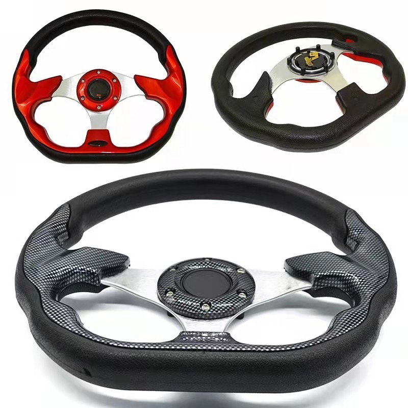 Happy MOMO Racing Steering Wheel 320mm Carbon Fiber Modification Mini ...