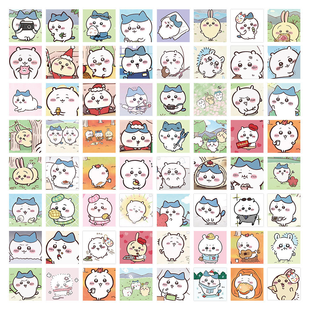 Chiikawa Sticker Cartoon Stickers DIY Notebook Decoration | Shopee ...