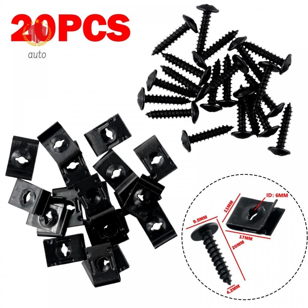 Easy Replacement of Worn Out Clips with 20 Sets of Metal U type Clips ...