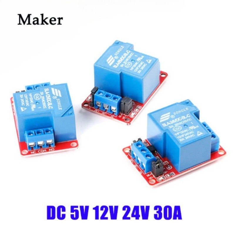 DC 5V 12V 24V 30A High Power 1 Channel Relay Module with Optocoupler ...