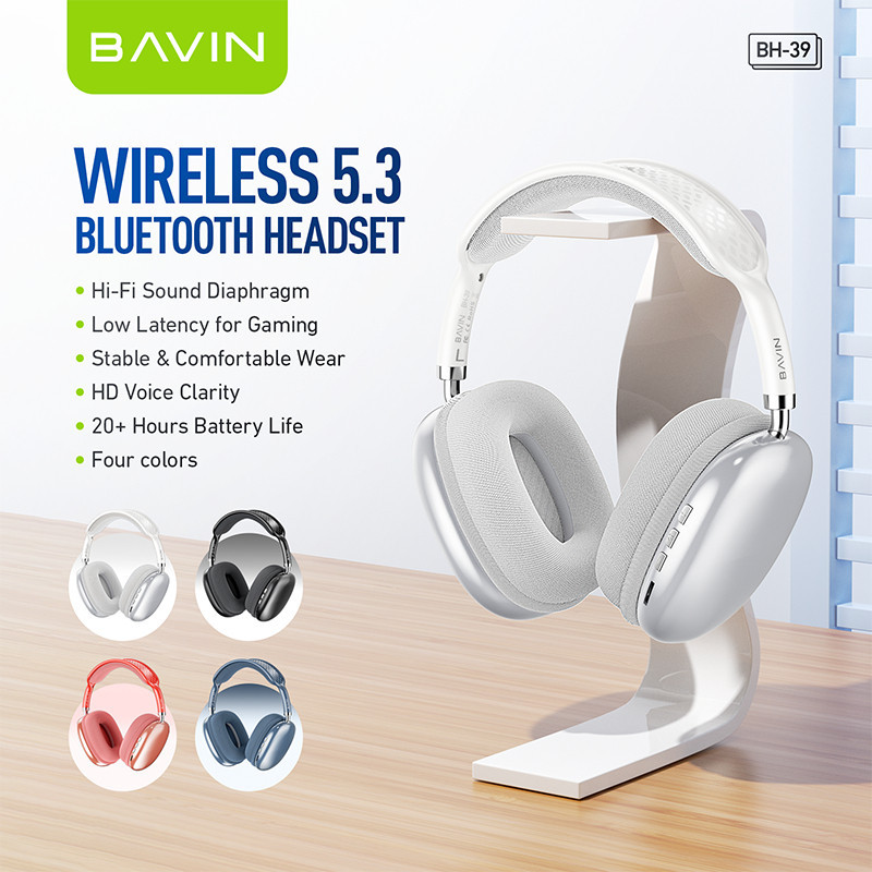 BAVIN BH39 Wireless 5.3 Bluetooth Intelligent Noise Cancelling ...