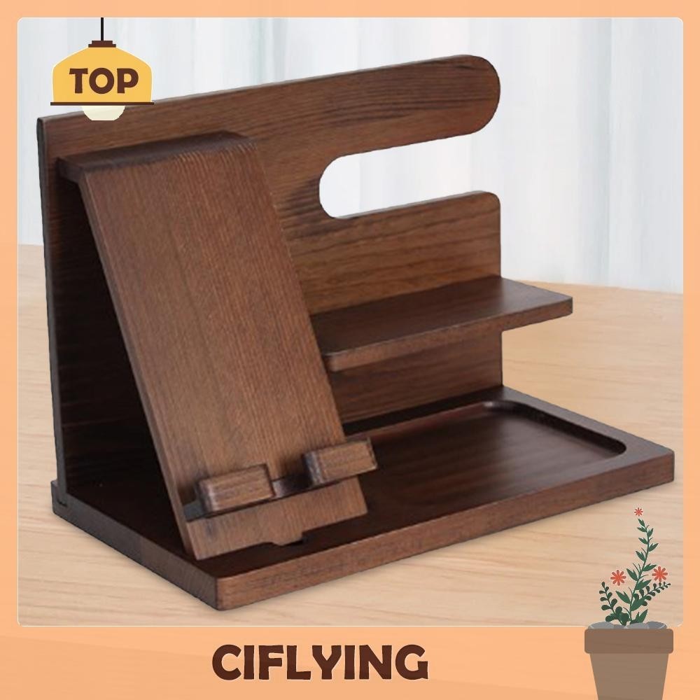 Bedside Phone Organizier Wooden Desktop Phone Storage Racks for ...