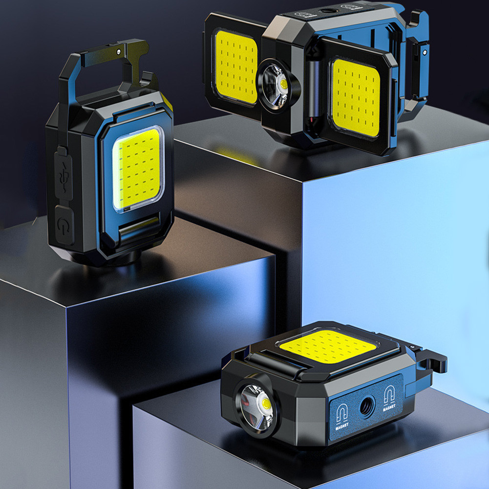 XPE Pocket Work Light 1000LM COB LED Mini Keychain Light USB ...