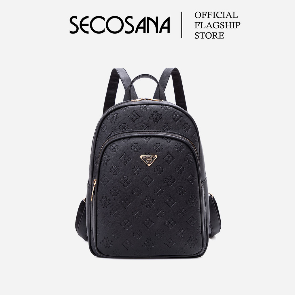 SECOSANA Allein Monogram Petite Backpack | Shopee Philippines