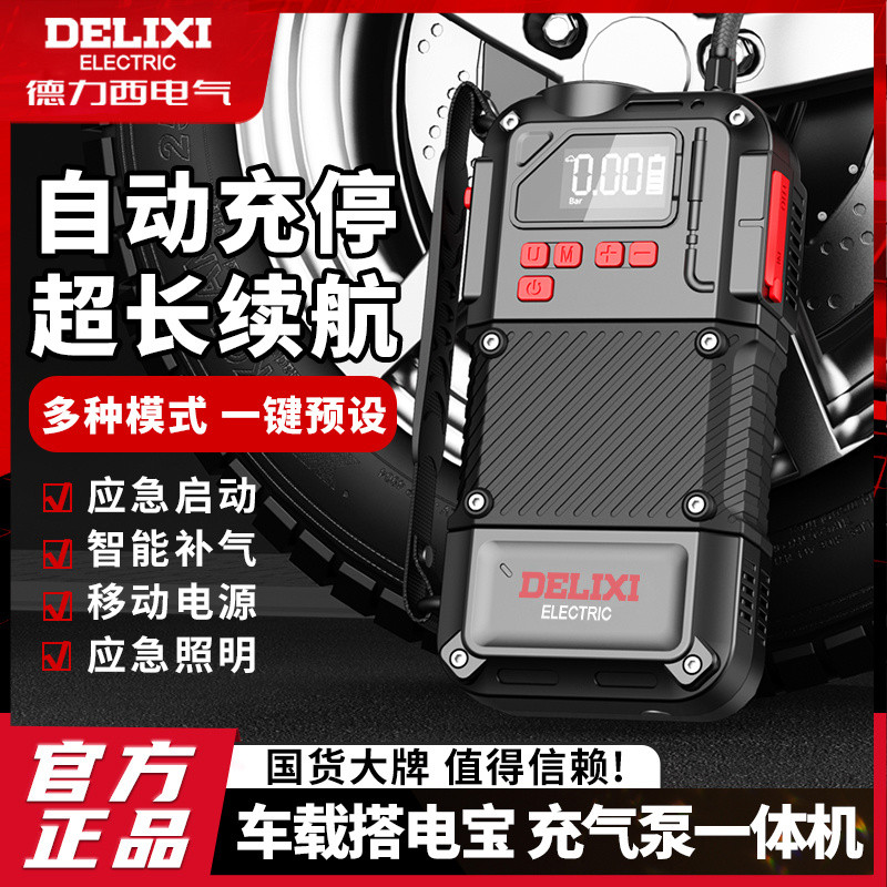 Delixi Air Pump High Pressure Inflator Pump Inflatable Tube Outdoor Car ...