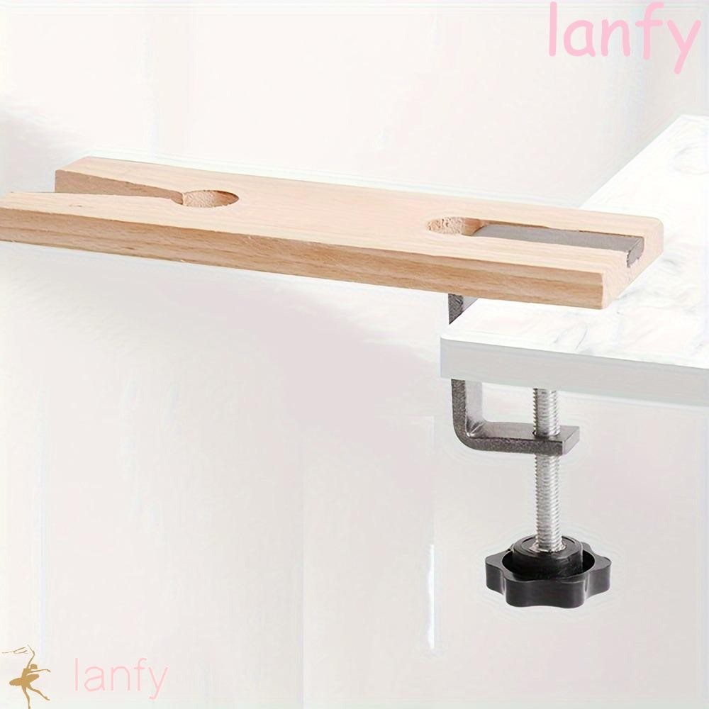 LANFY Workbench Wooden Clamp, Portable Adjustable Bench Pin Clamp Set ...