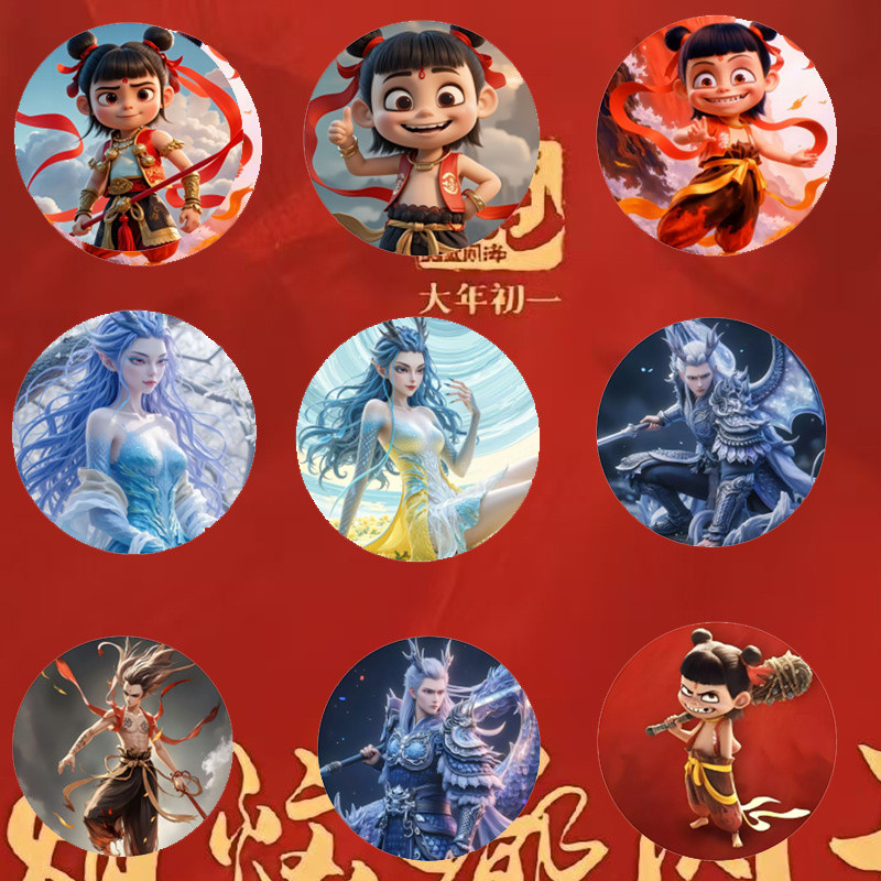 Chinese Mythology Nezha 2 Anime Badge Characters Cartoon Goods Anime ...