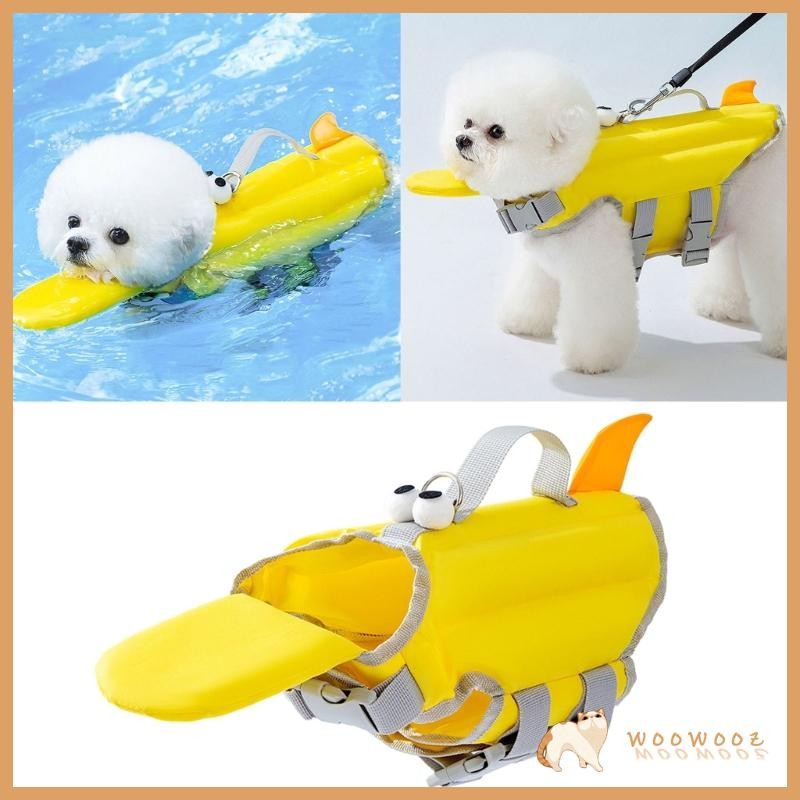 WOOW Pet Swim Jackets for Dogs Buoyancy Swimsuit for Dog Water Safety ...