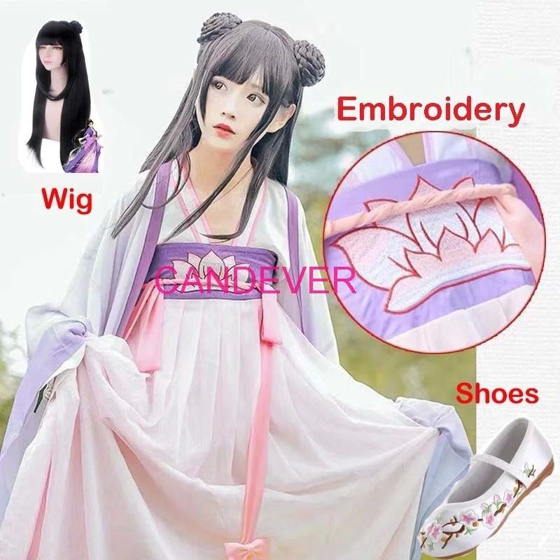 Anime mo dao zu shi jiang yanli cosplay jiang yanlin yan li wig shoes ...