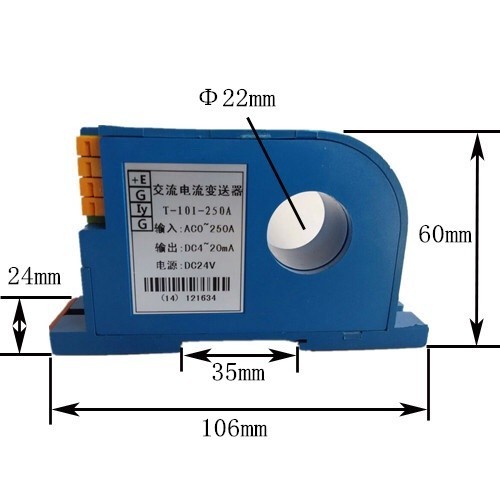 Dc Current Sensor Transformer Transmitter Input 0 50a Output 0 10v