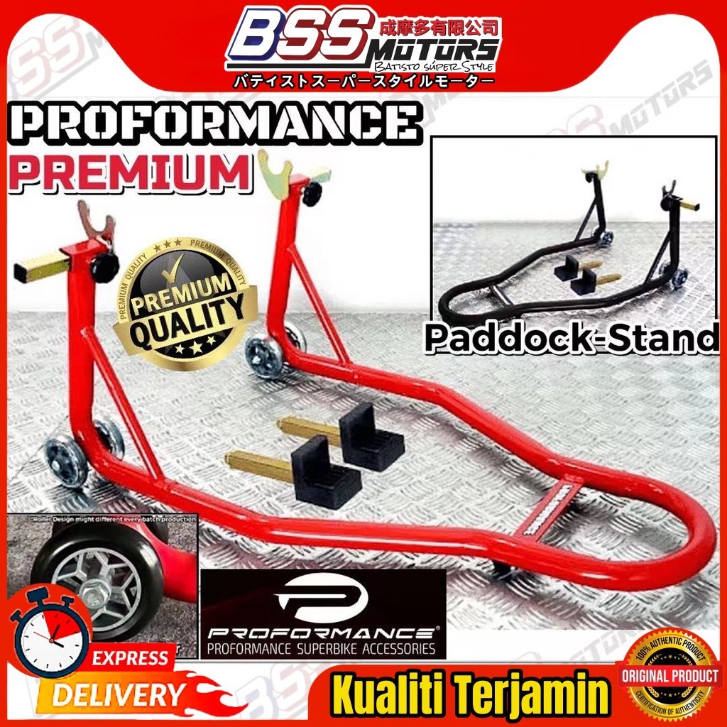 Paddock Stand Heavy Duty PROFORMANCE Universal 2 in 1 Import Padock ...