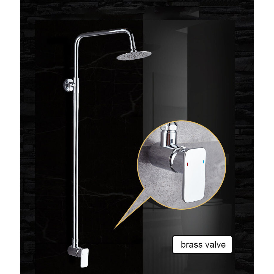 Stainless Steel Shower System Combo Set with Shower Head | Cold Water ...