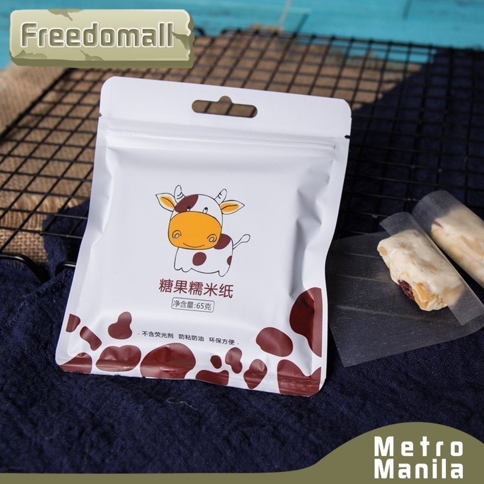 500sheets/Pack Edible Glutinous Rice Paper Nougat Wrapping Paper Candy ...