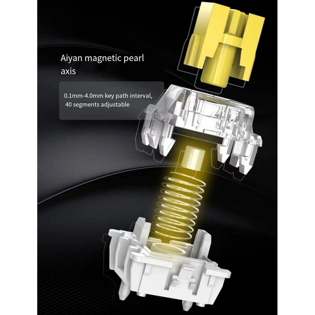 IYX MU68 all-aluminum Esports Magnetic platinum switch keyboard RT mode ...